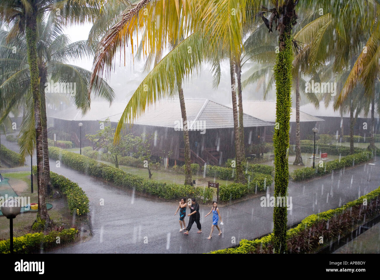 Monsoon, Hotel Holiday Inn, Damai Beach, Sarawak, Borneo, Malaysia ...