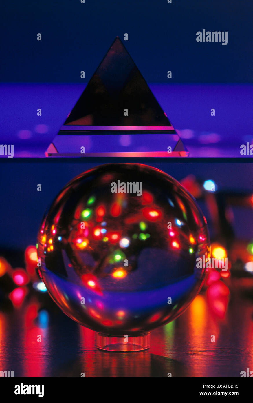 prism and ball crystal Stock Photo - Alamy