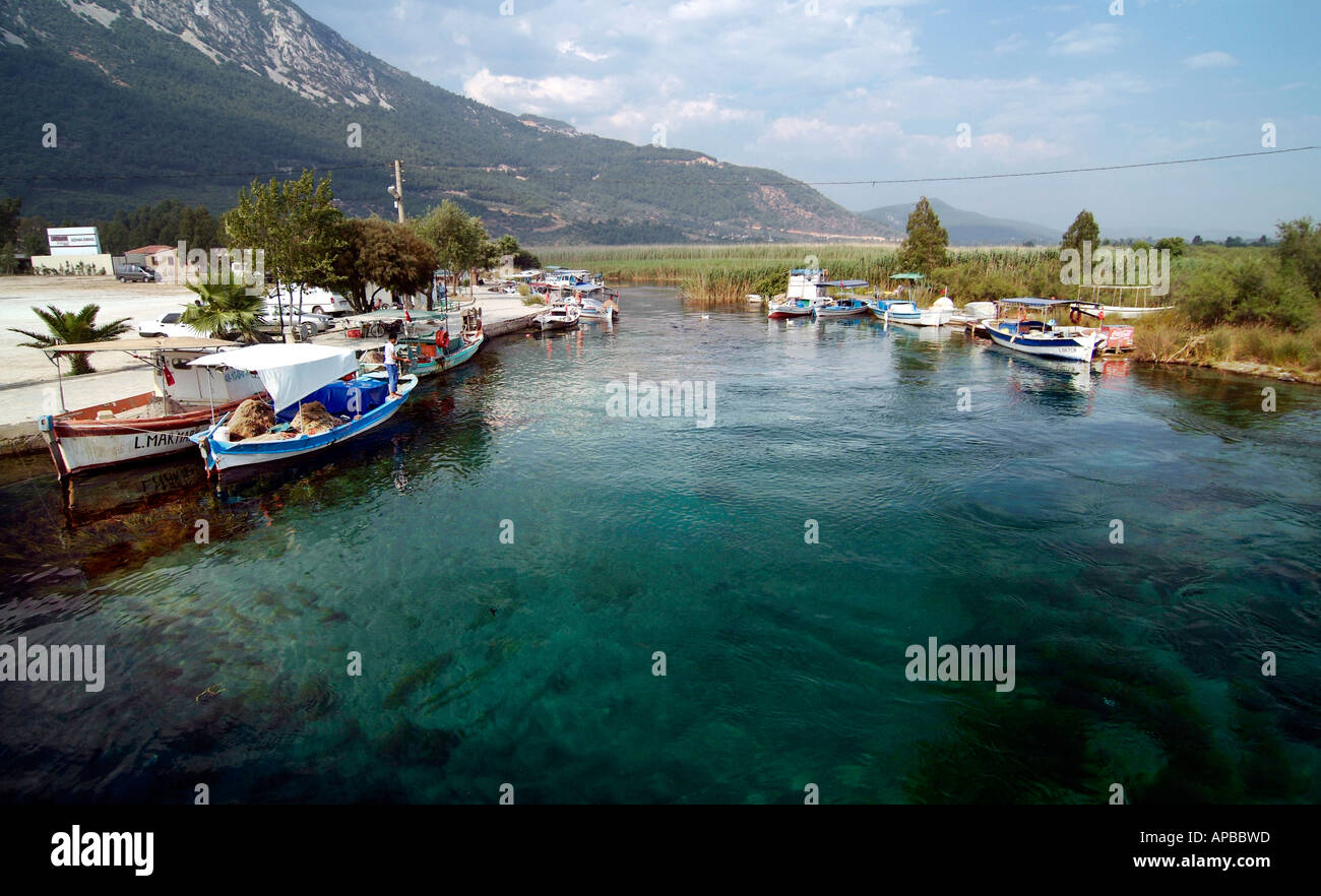Azmak river Akyaka Turkey Stock Photo - Alamy