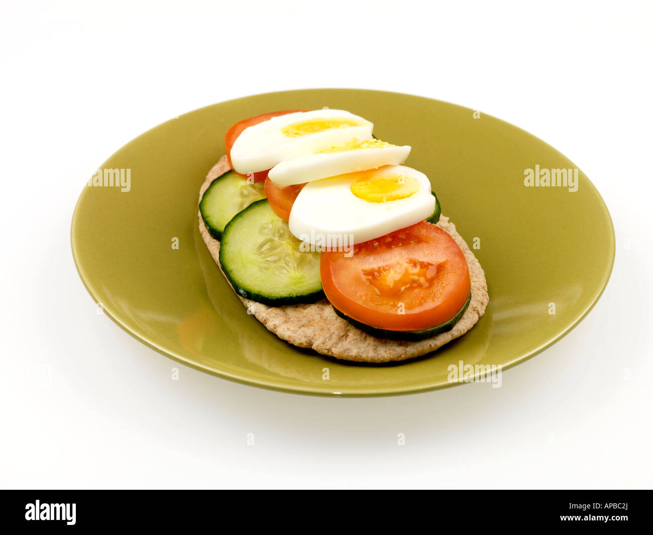 Wholemeal Pitta Salad Stock Photo - Alamy