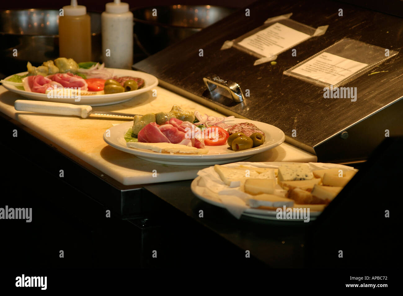 Chef Preparing appetizers Stock Photo - Alamy