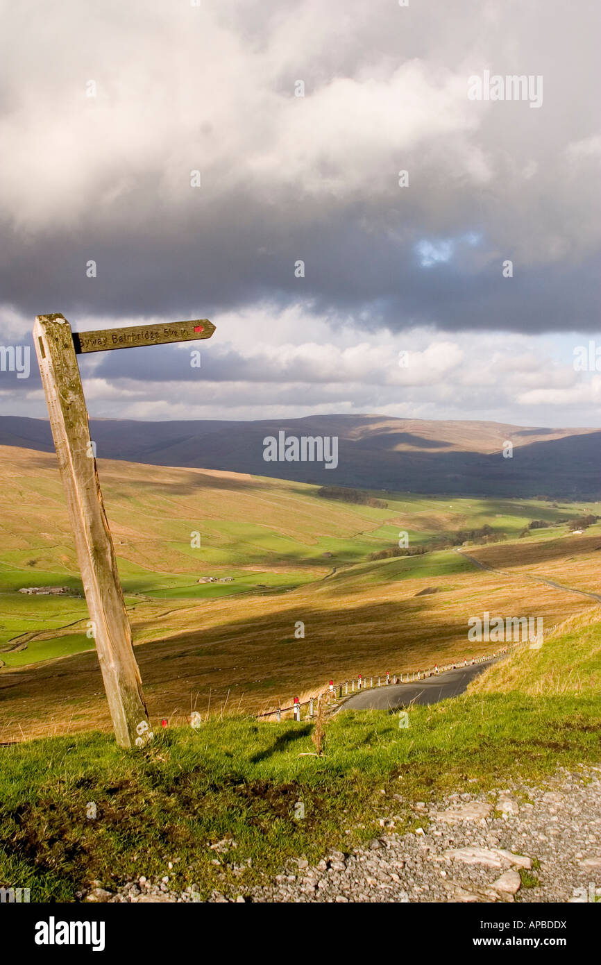 Road Sign in North Yorkshire England UK Stock Photo - Alamy