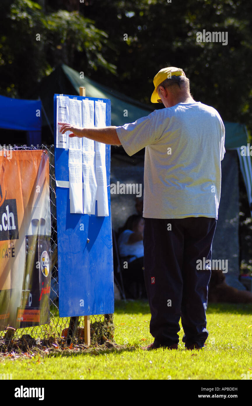 Man with list of results hi-res stock photography and images - Alamy