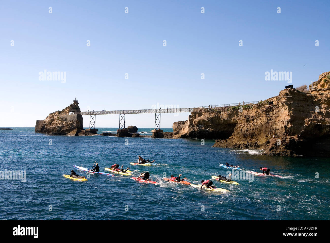 Surfing, Biarritz, Basque Country, France Stock Photo - Alamy