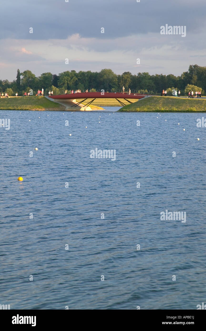 Bridge at Eton Dorney Stock Photo - Alamy