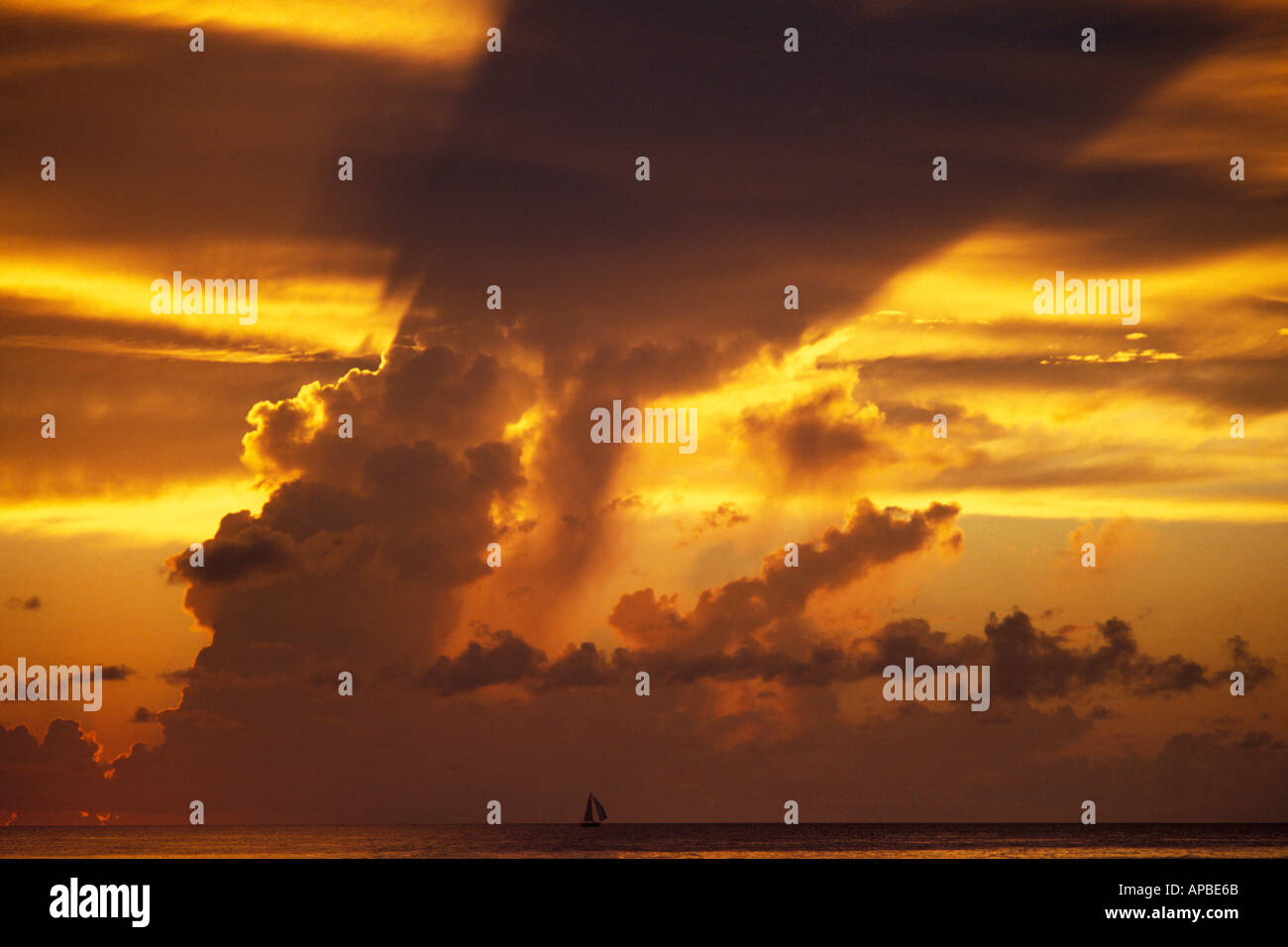 Sunset sky and clouds Florida Stock Photo - Alamy