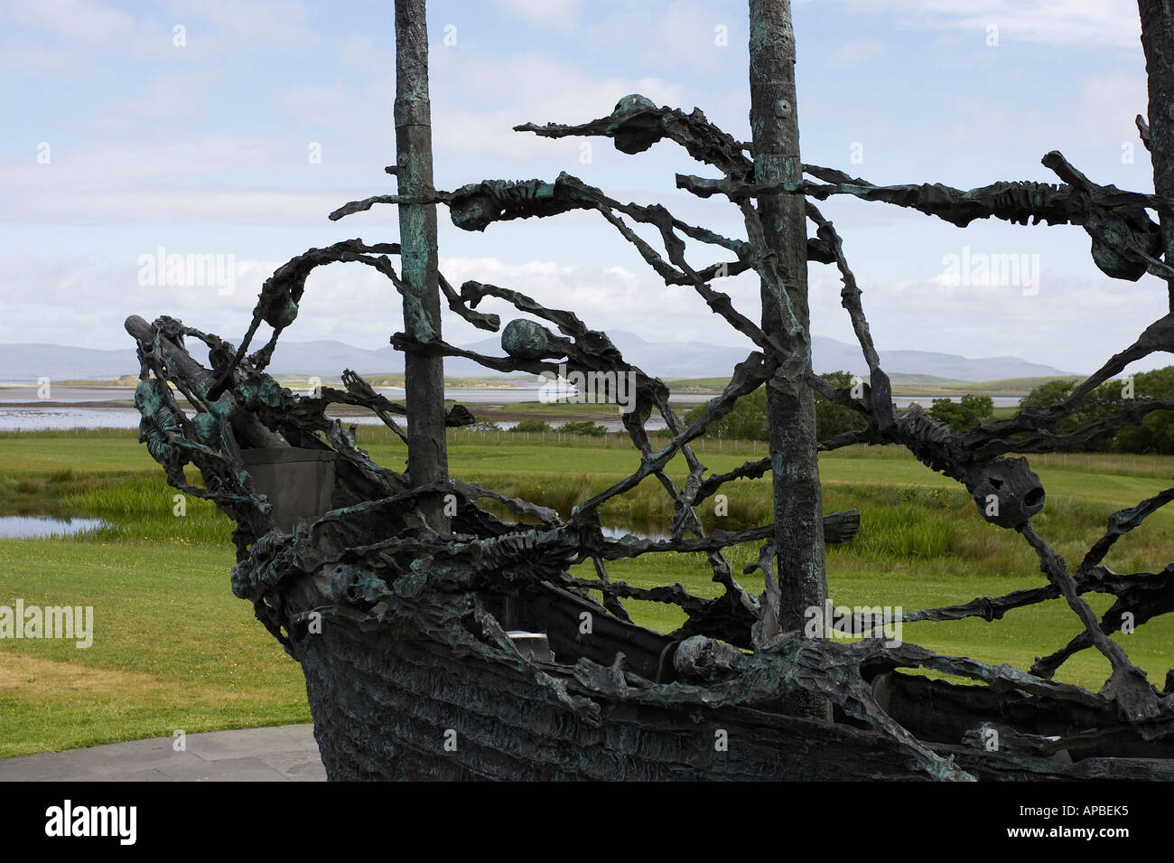 National Famine Memorial murrisk county mayo Stock Photo - Alamy