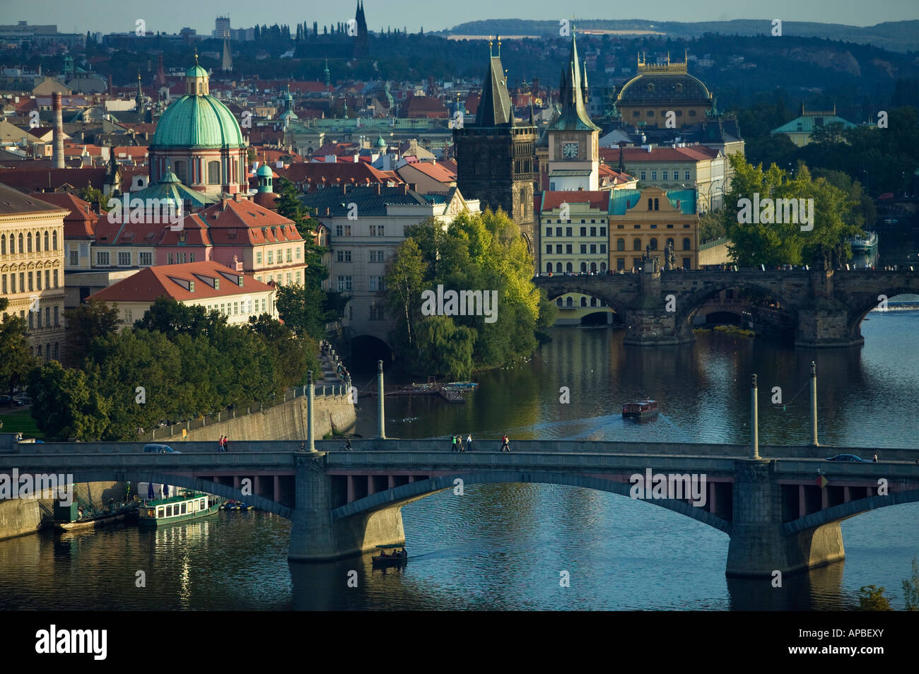 Vltava river prague bridges hi-res stock photography and images - Alamy