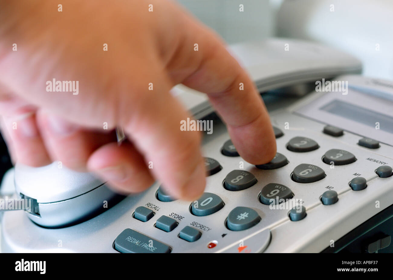 Office phone dialing number close hi-res stock photography and images ...