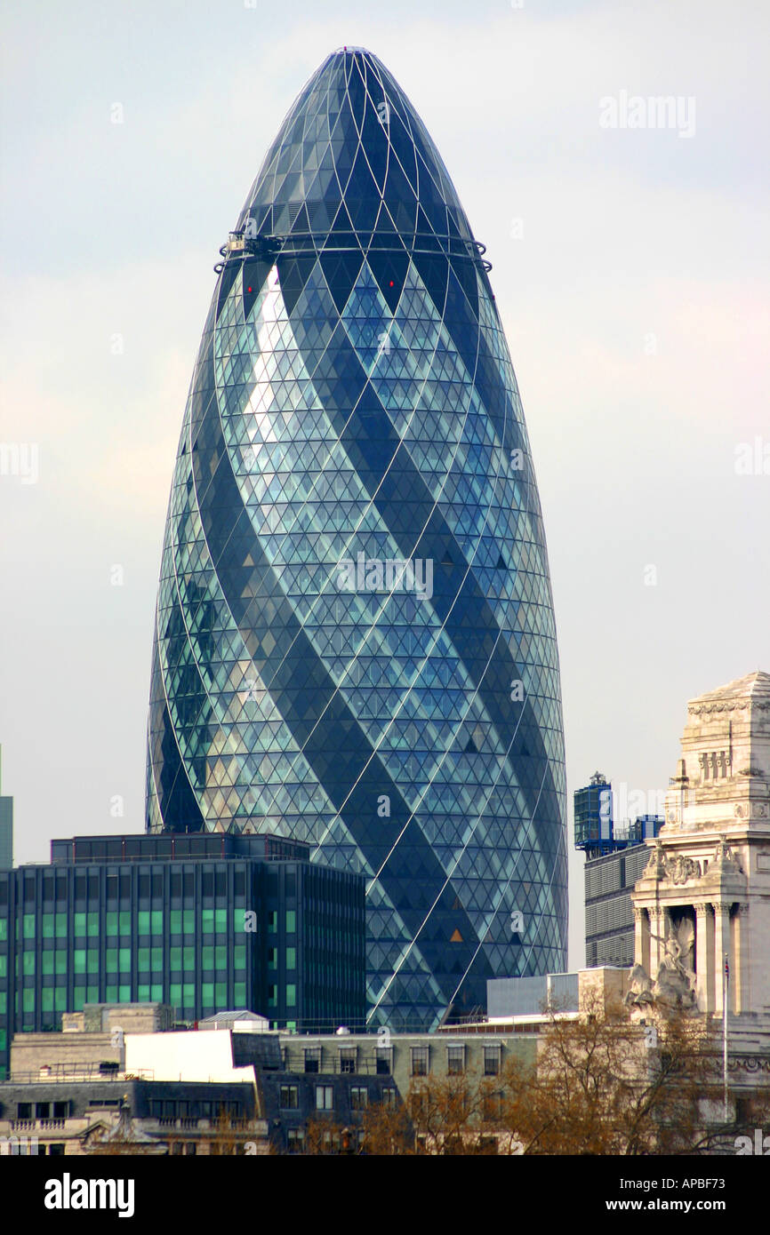 The Gherkin swiss re building London Stock Photo - Alamy The Gherkin swiss re building London Stock Photo - Alamy