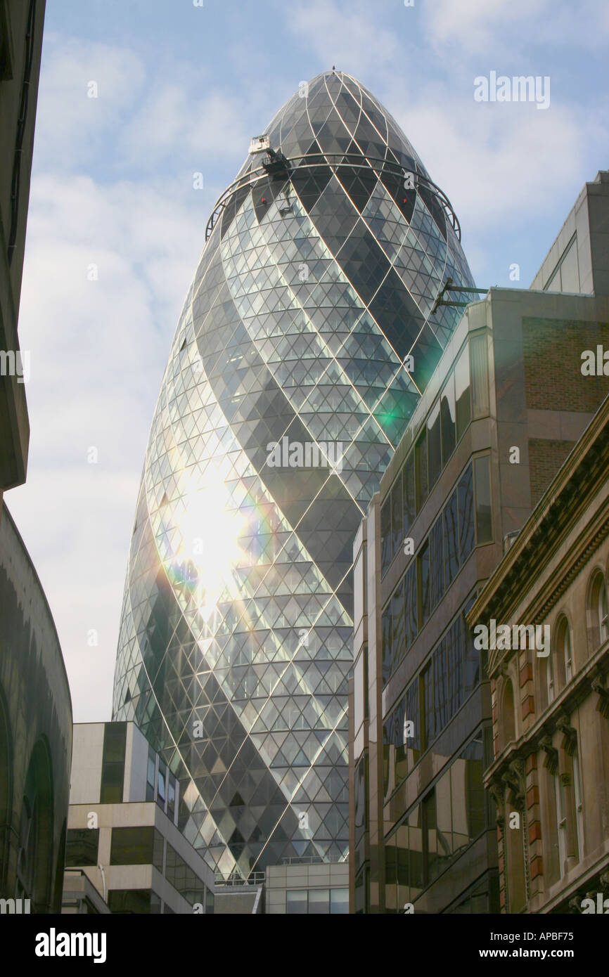 The Gherkin swiss re building London Stock Photo - Alamy The Gherkin swiss re building London Stock Photo - Alamy