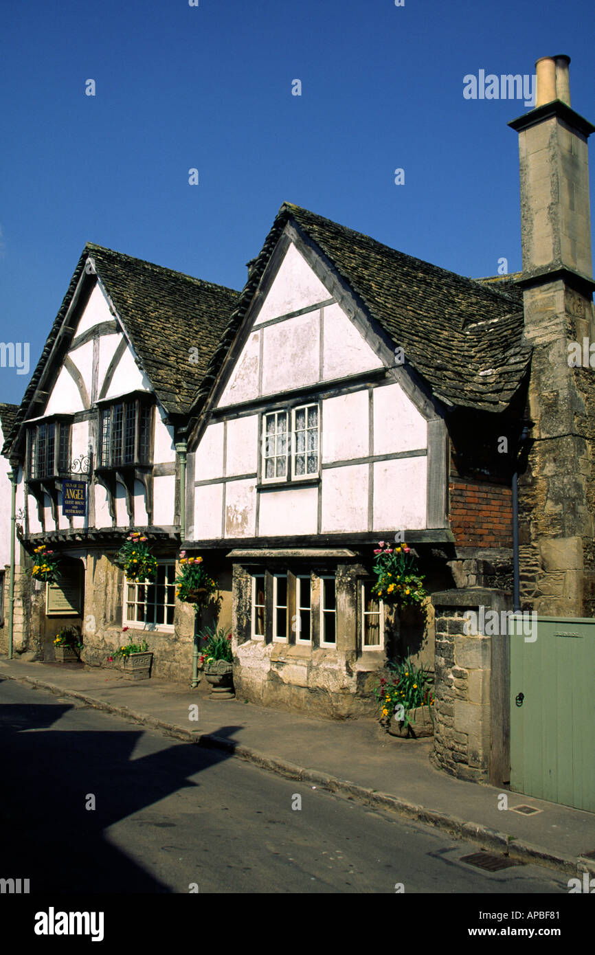 The Angel guest house and restaurant Lacock Wiltshire England Stock ...