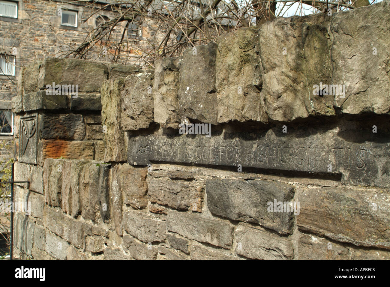 Window lintel from a demolished mill in at the top of Miller Row in ...