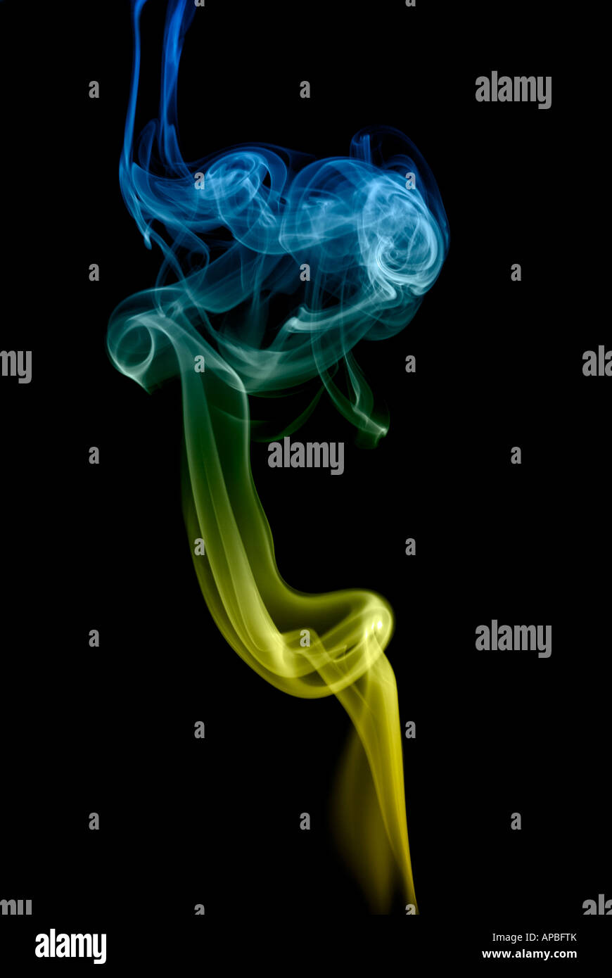Colored smoke incense Stock Photo - Alamy