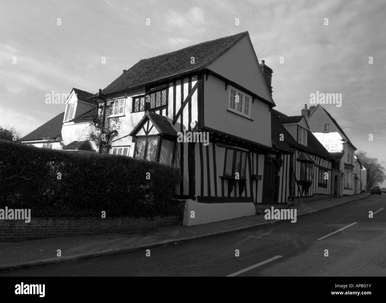 old timber frame house Stock Photo - Alamy