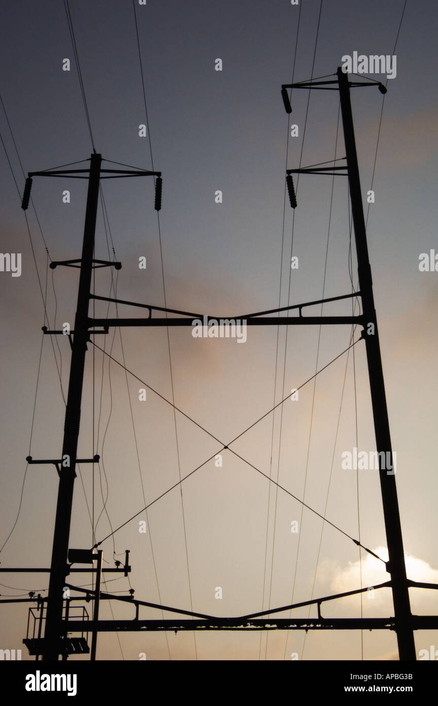 Guy wire pole hi-res stock photography and images - Alamy