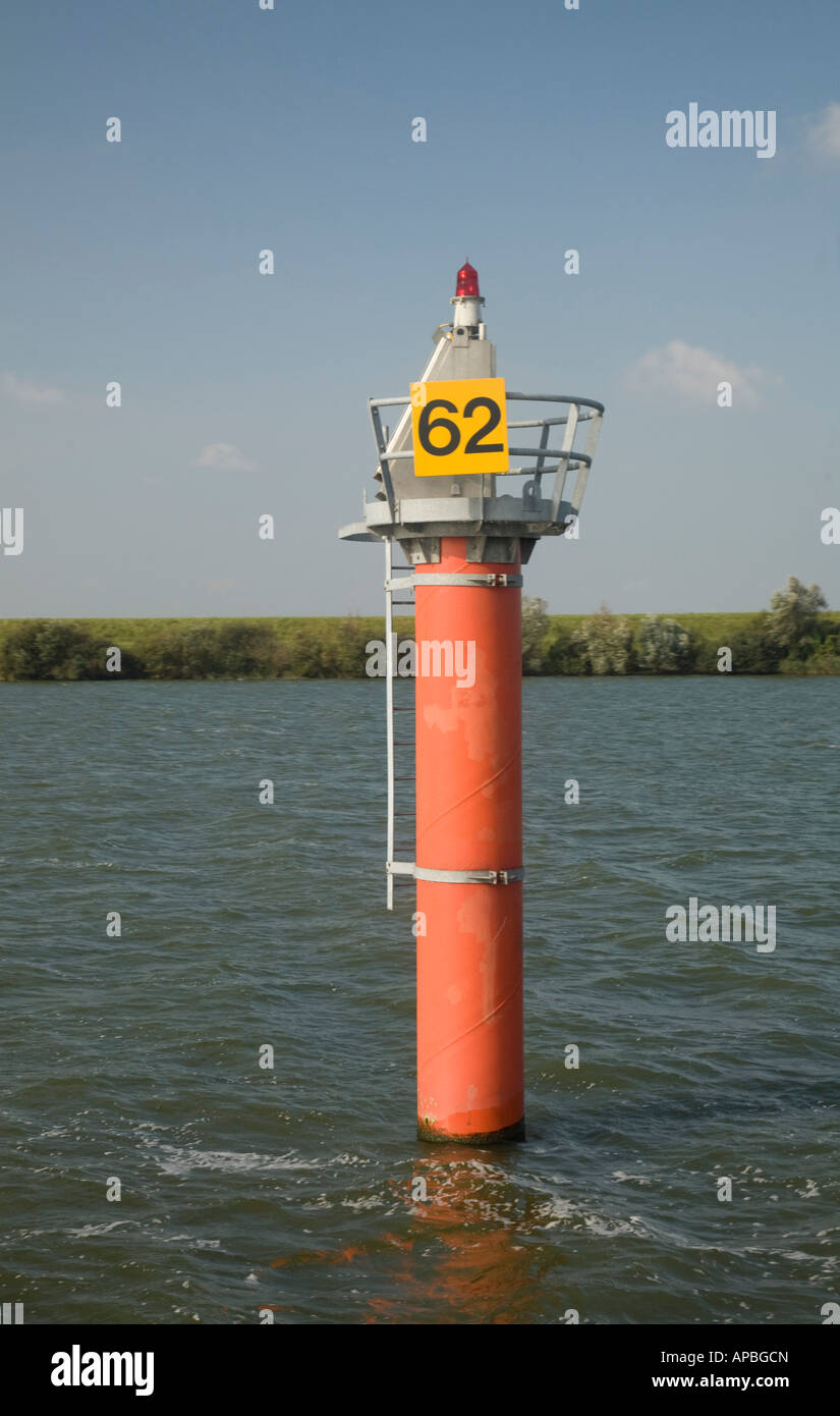 Red water channel marker hi-res stock photography and images - Alamy