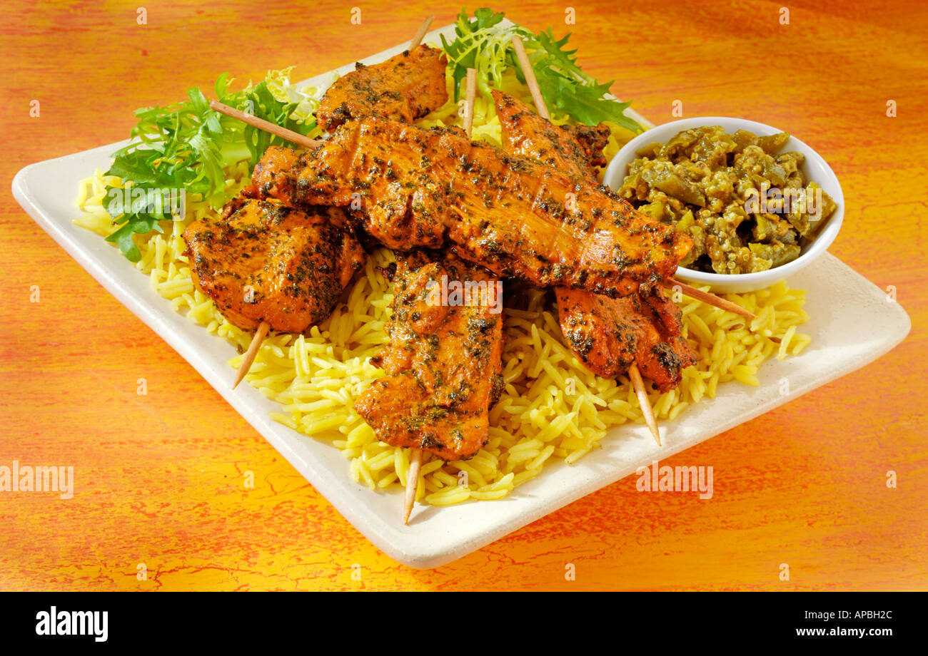 CHICKEN TIKKA MASALA STICKS Stock Photo - Alamy