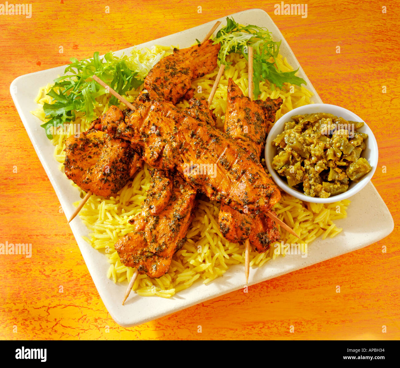 CHICKEN TIKKA MASALA STICKS Stock Photo - Alamy