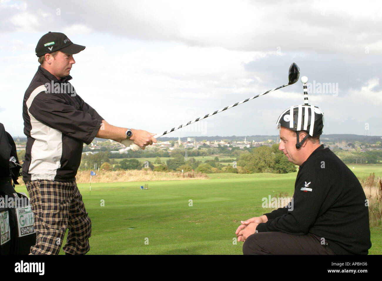 Trick shot golf Stock Photo - Alamy