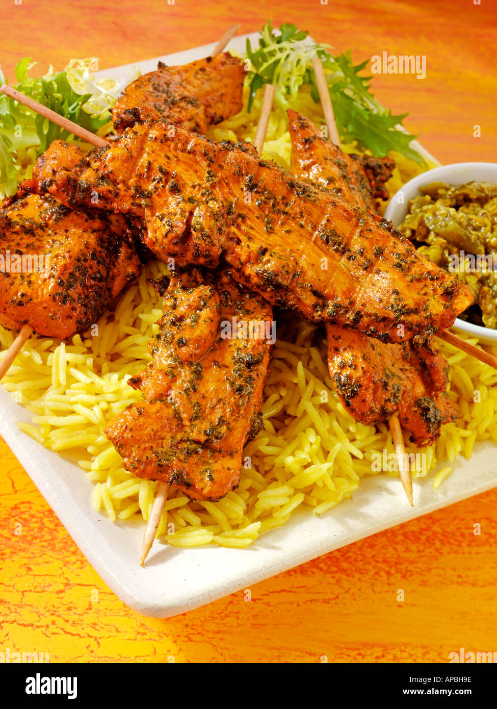 CHICKEN TIKKA MASALA STICKS Stock Photo - Alamy
