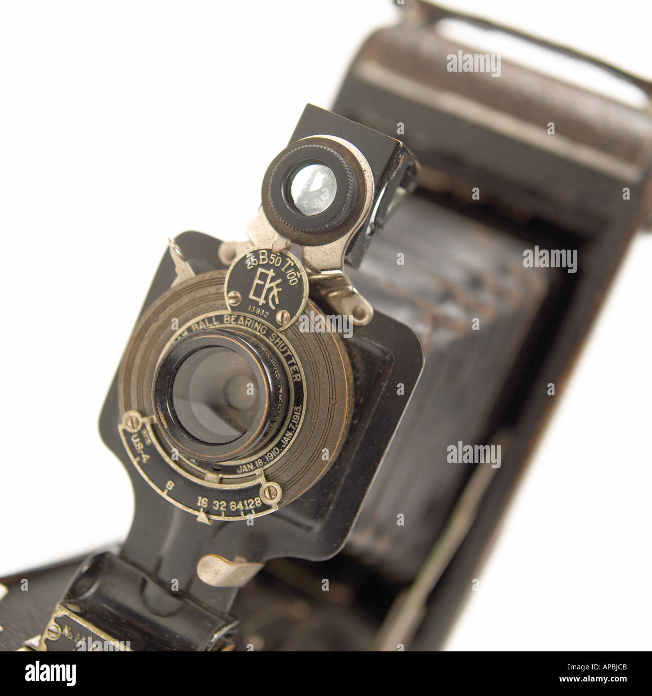 Old Fashioned style bellowed Camera Stock Photo - Alamy