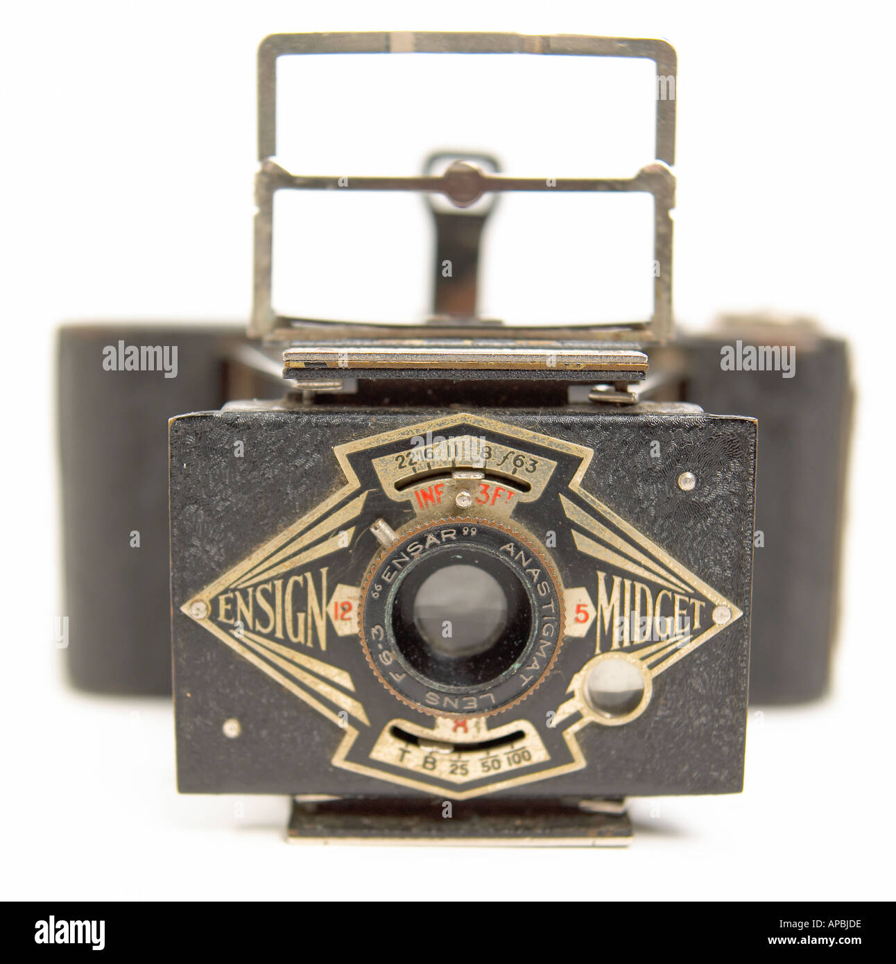 Old Fashioned style bellowed Camera Stock Photo - Alamy