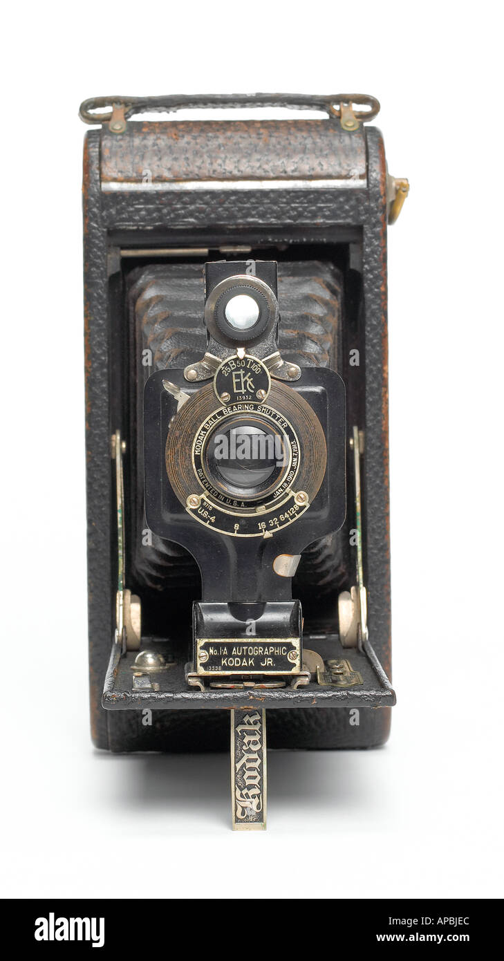 Old Fashioned style bellowed Camera Stock Photo - Alamy