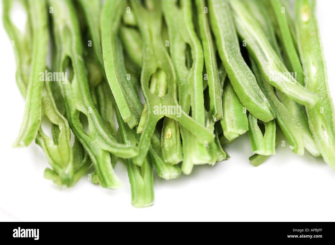 Sliced Runner Beans Stock Photo - Alamy