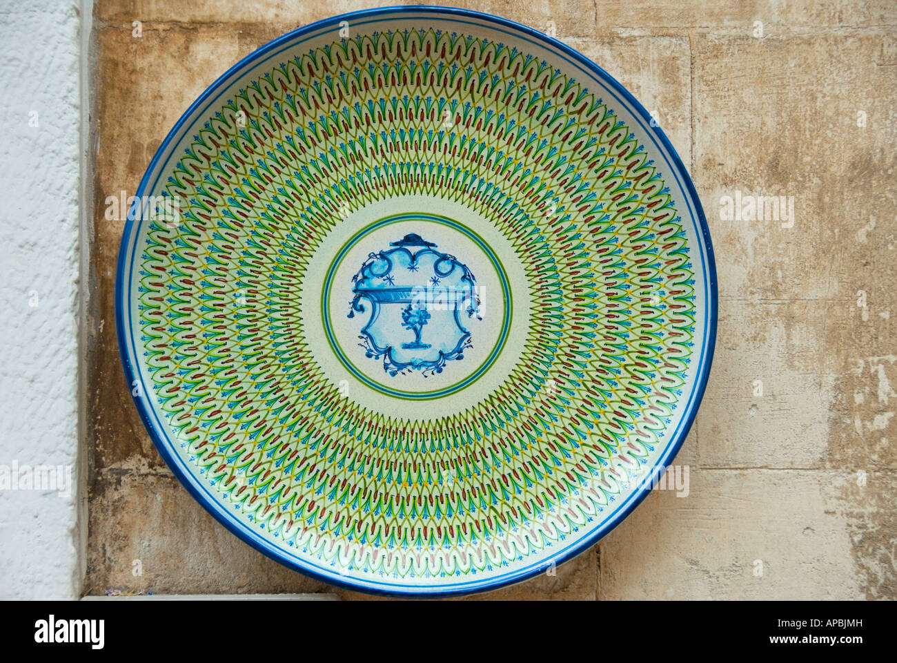 Ostuni, Brindisi Province - Puglia Artistic ceramic dish Stock Photo ...