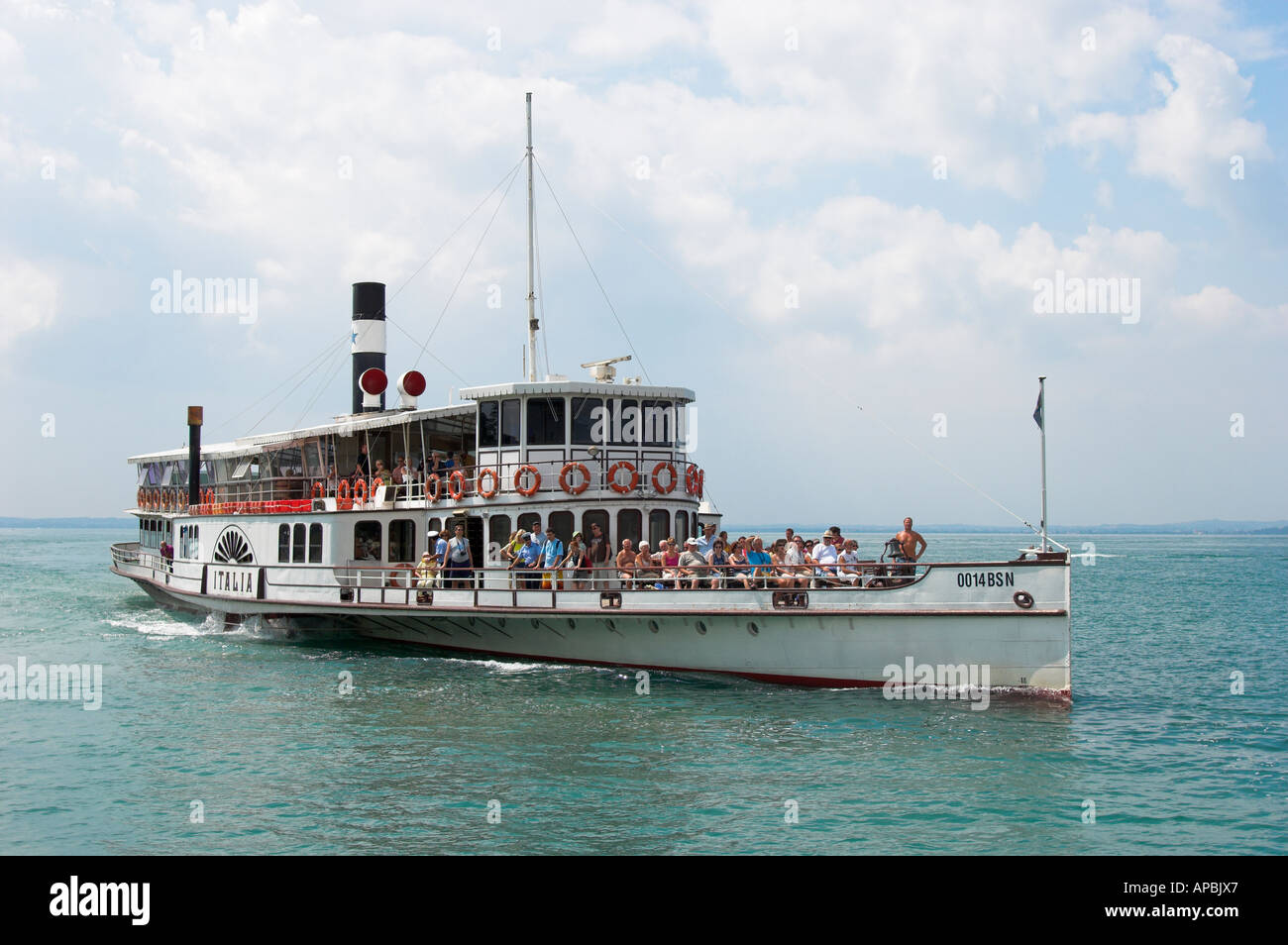 Paddle ferry lake garda hi-res stock photography and images - Alamy