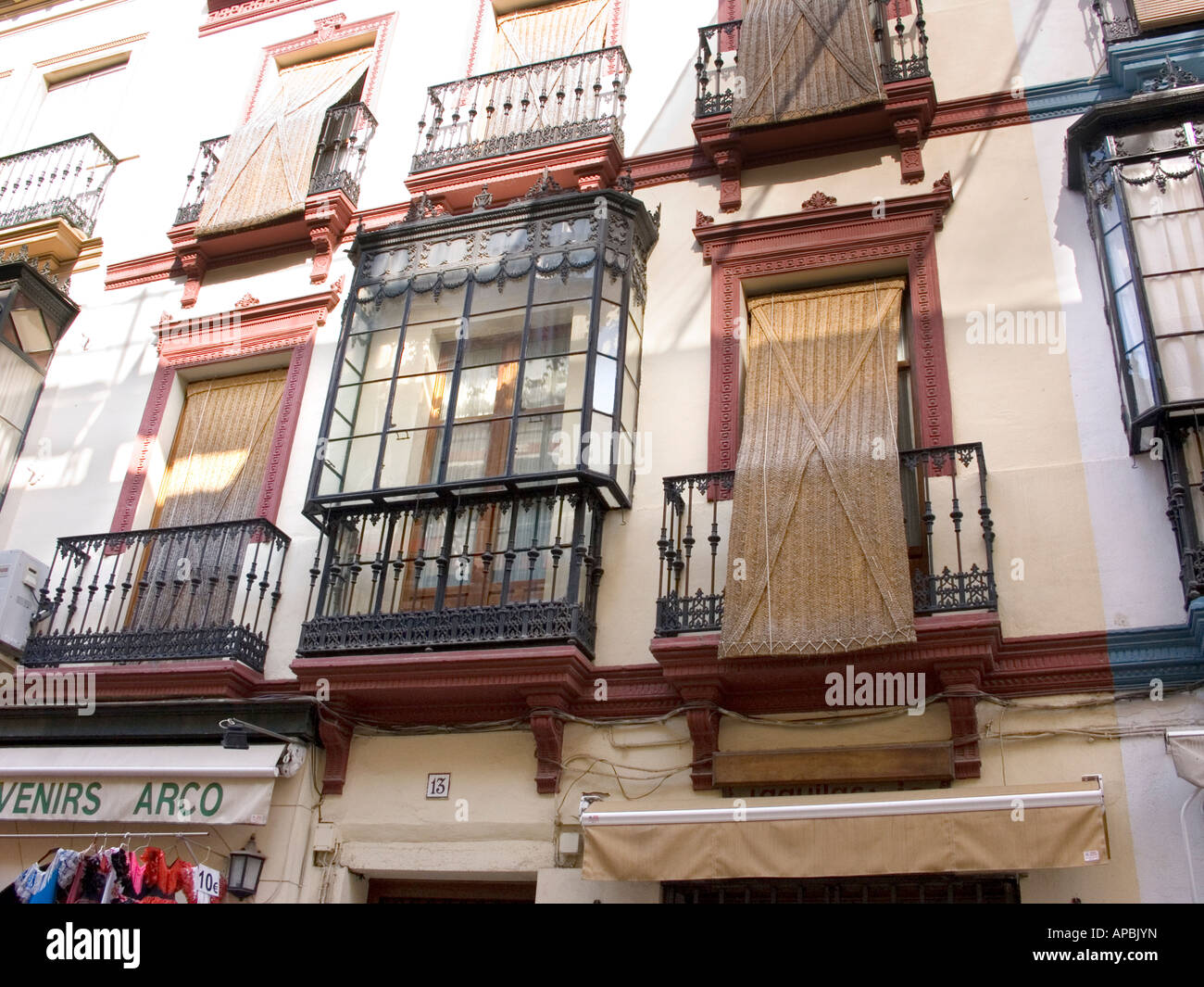 Windows & Blinds, Seville, Spain Stock Photo - Alamy