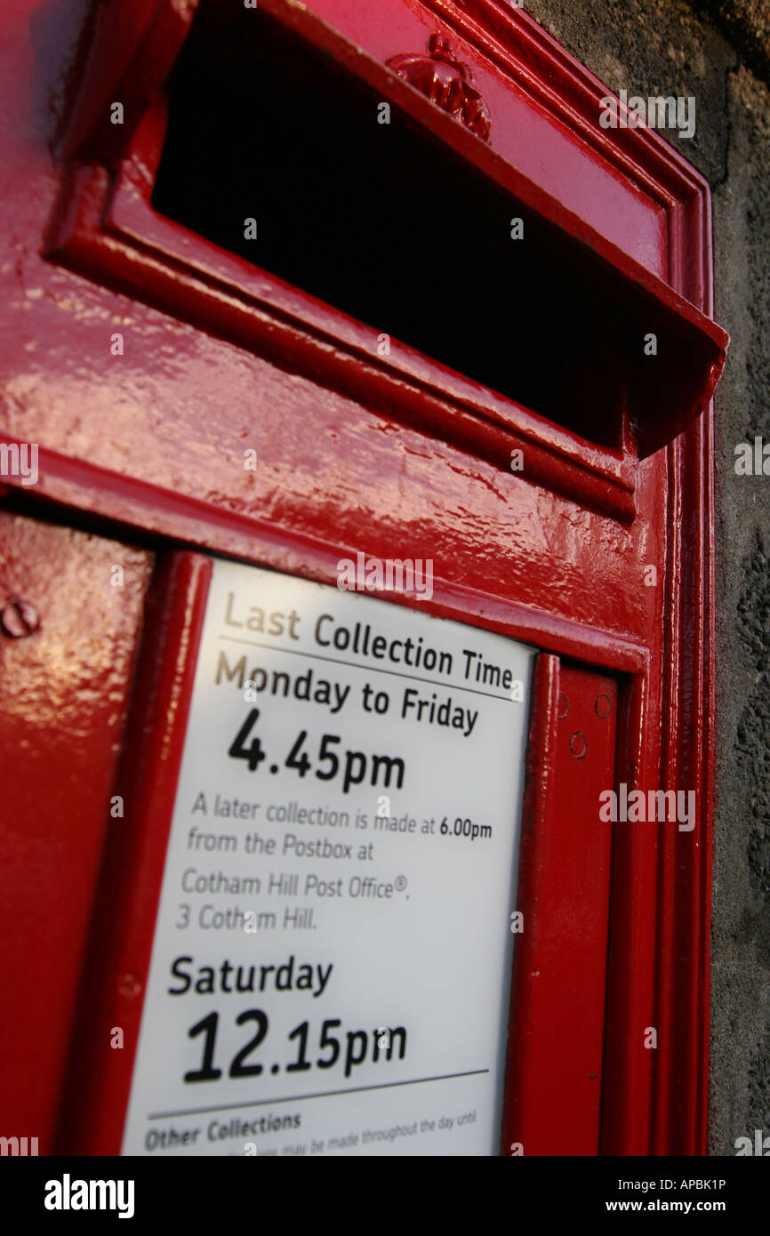 Red Post Box Stock Photo - Alamy