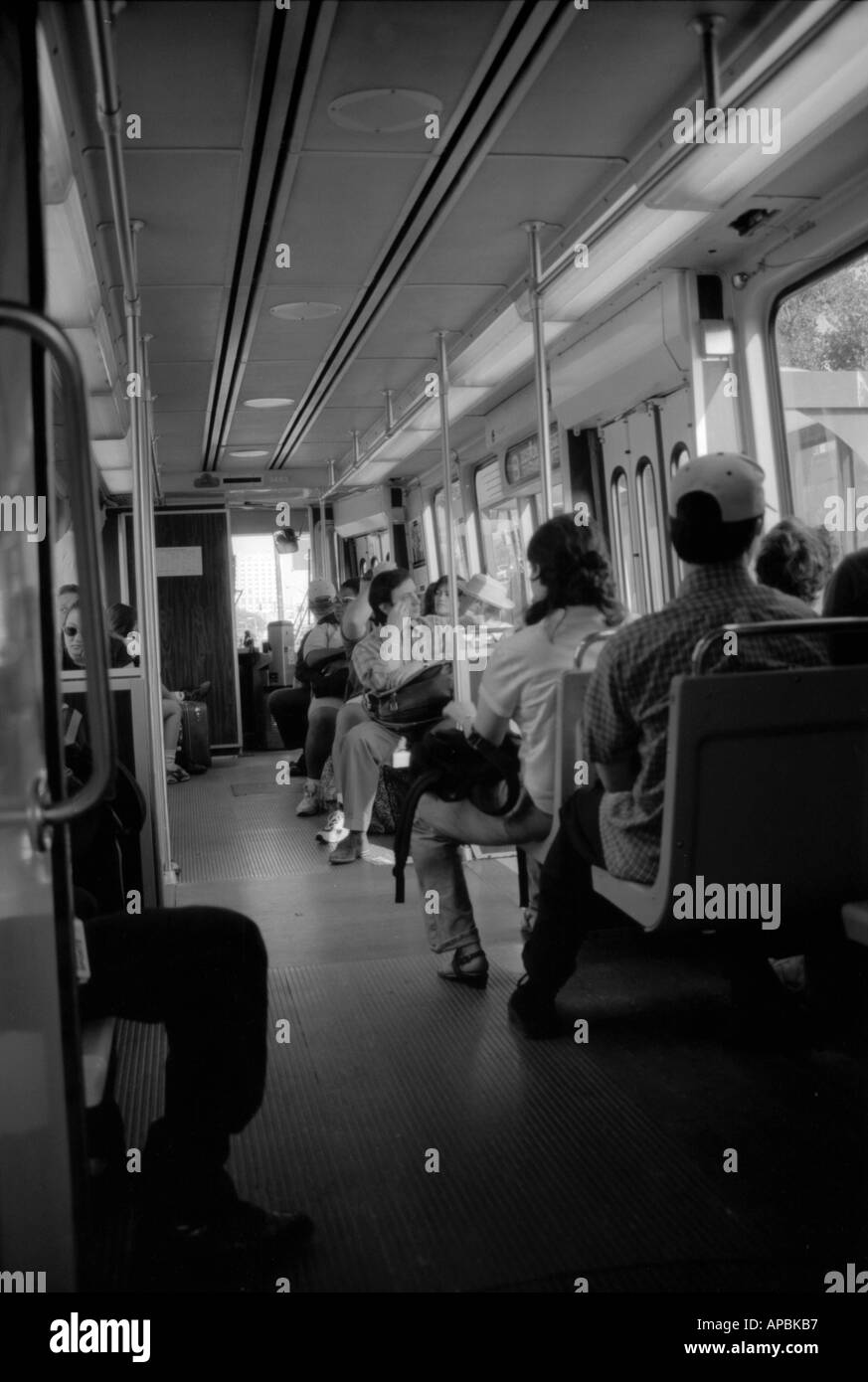 Back of bus black Black and White Stock Photos & Images - Alamy