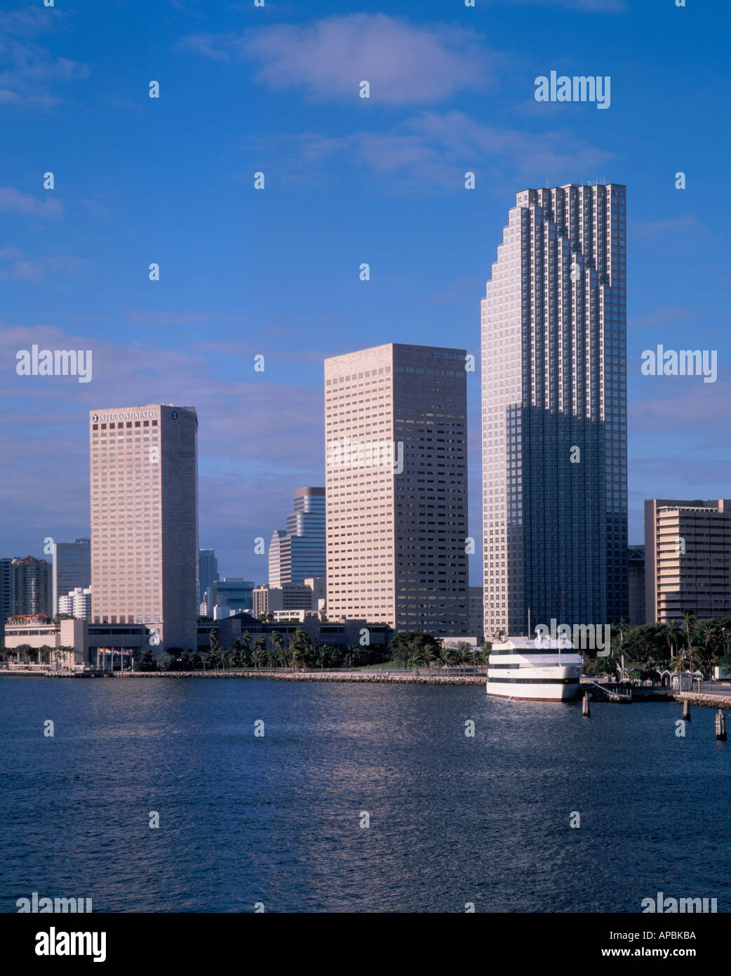 Skyline view of Miami Florida USA Stock Photo - Alamy