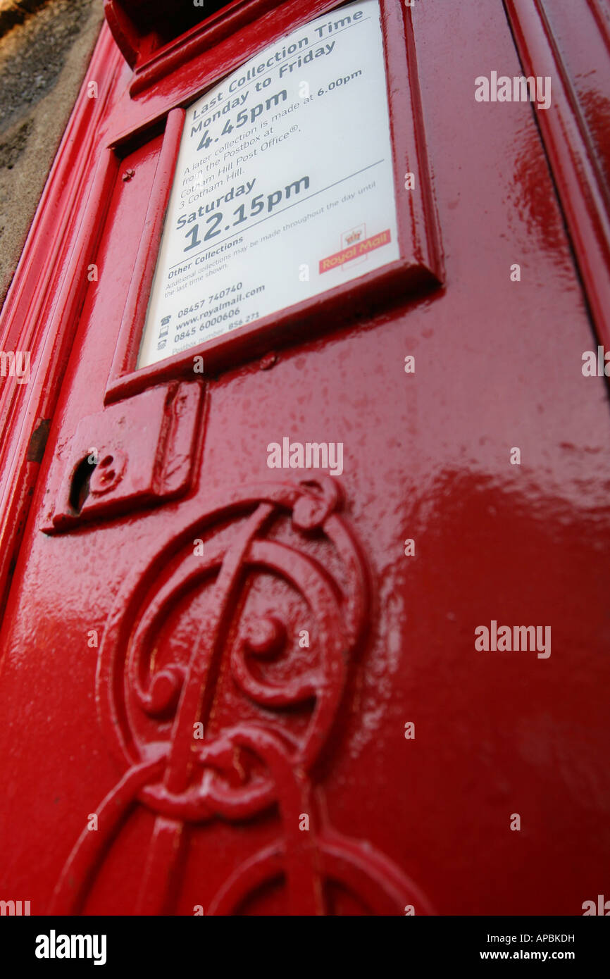 Red Post Box Stock Photo - Alamy
