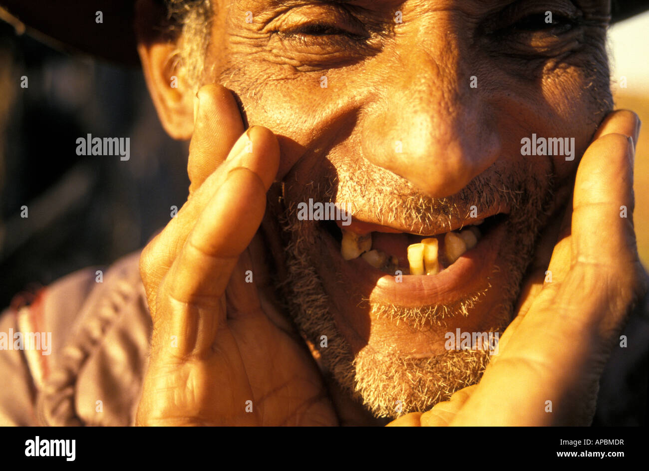 Portray of a brazilian landless rural worker Mato Grosso do Sul State ...