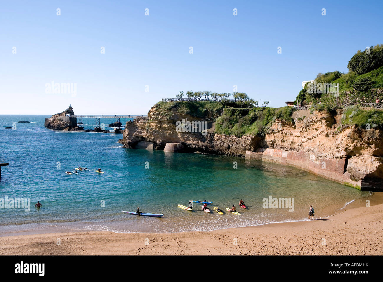 Surfing, Biarritz, Basque Country, France Stock Photo - Alamy