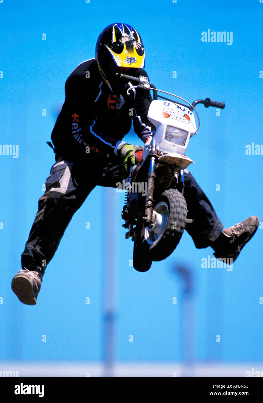 MINI MOTOCROSS ACTION Stock Photo - Alamy