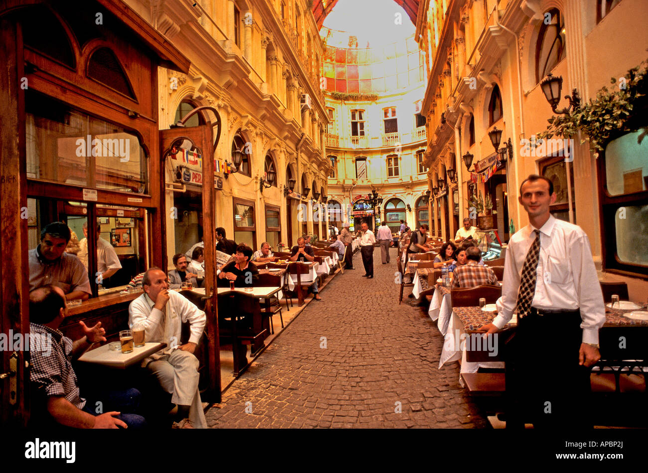 Restaurant Cicek Passage Istiklal Caddesi Beyoglu Istanbul Turkey Stock ...