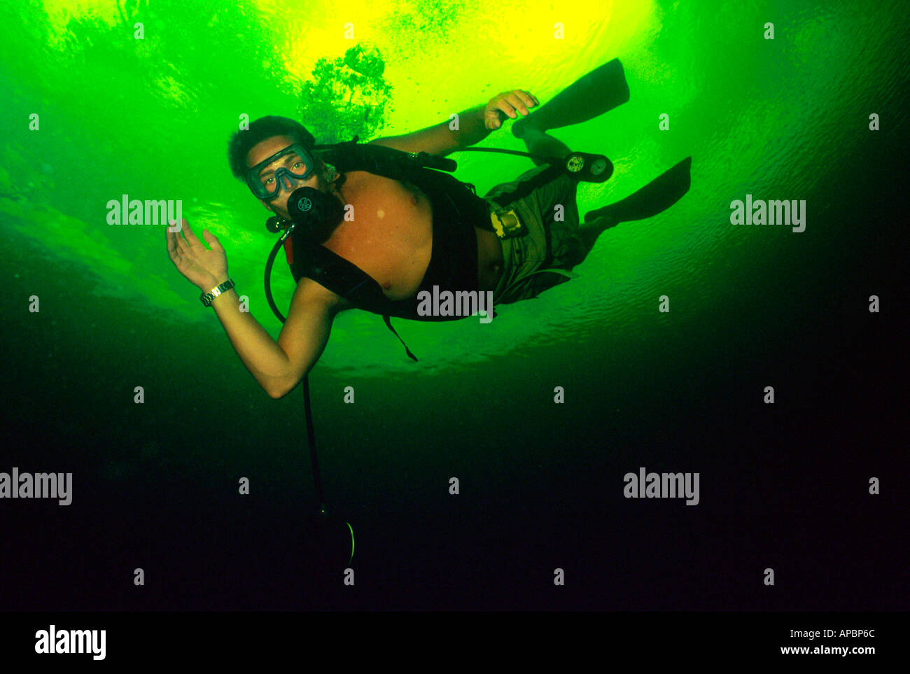 SCUBA DIVING ACTION Stock Photo - Alamy