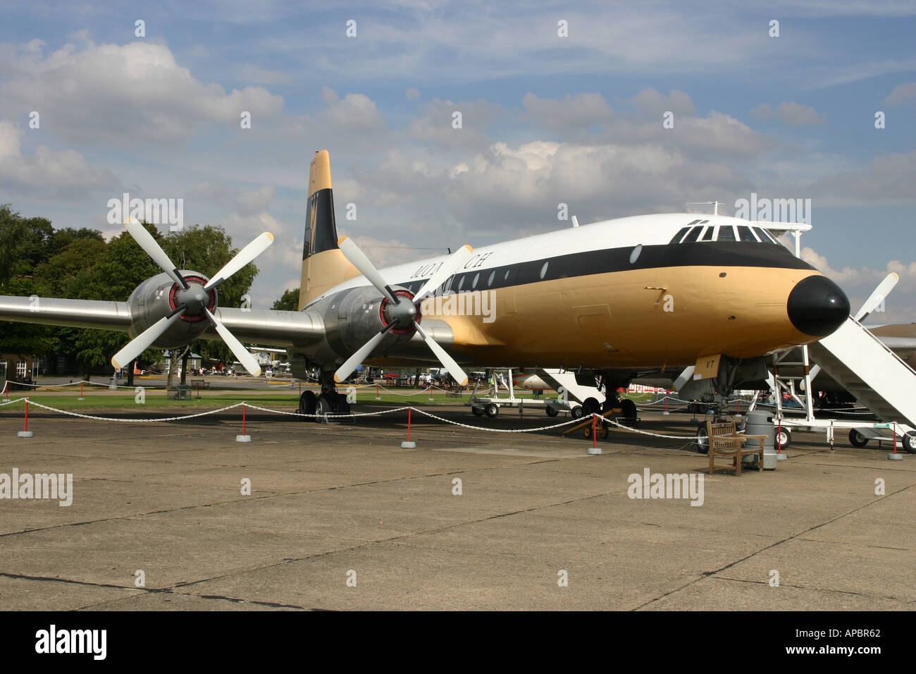 Bristol Britannia Airliner at Imperial War Museum Duxford Stock Photo ...