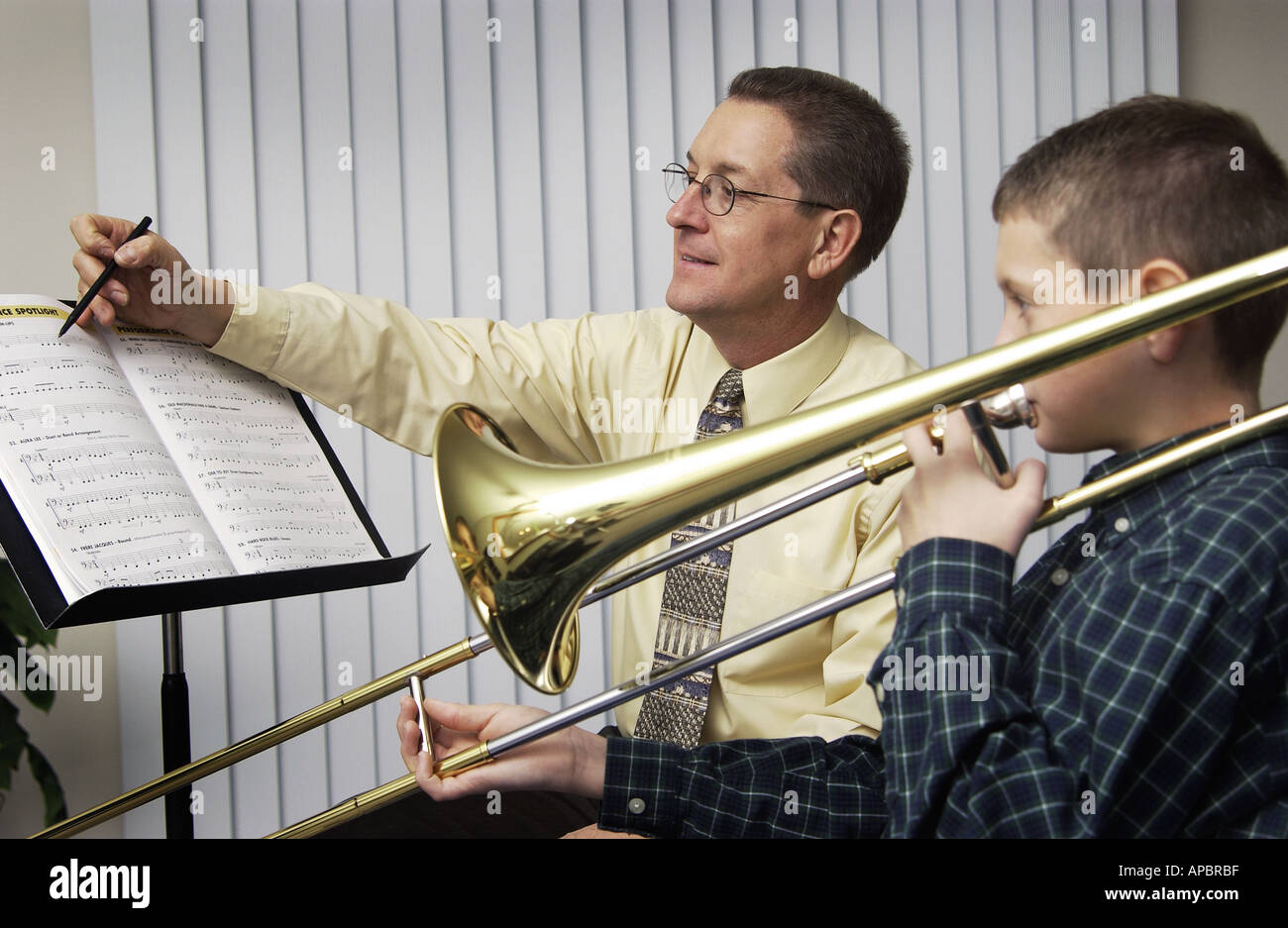Trombone student not girl not boy hi-res stock photography and images ...