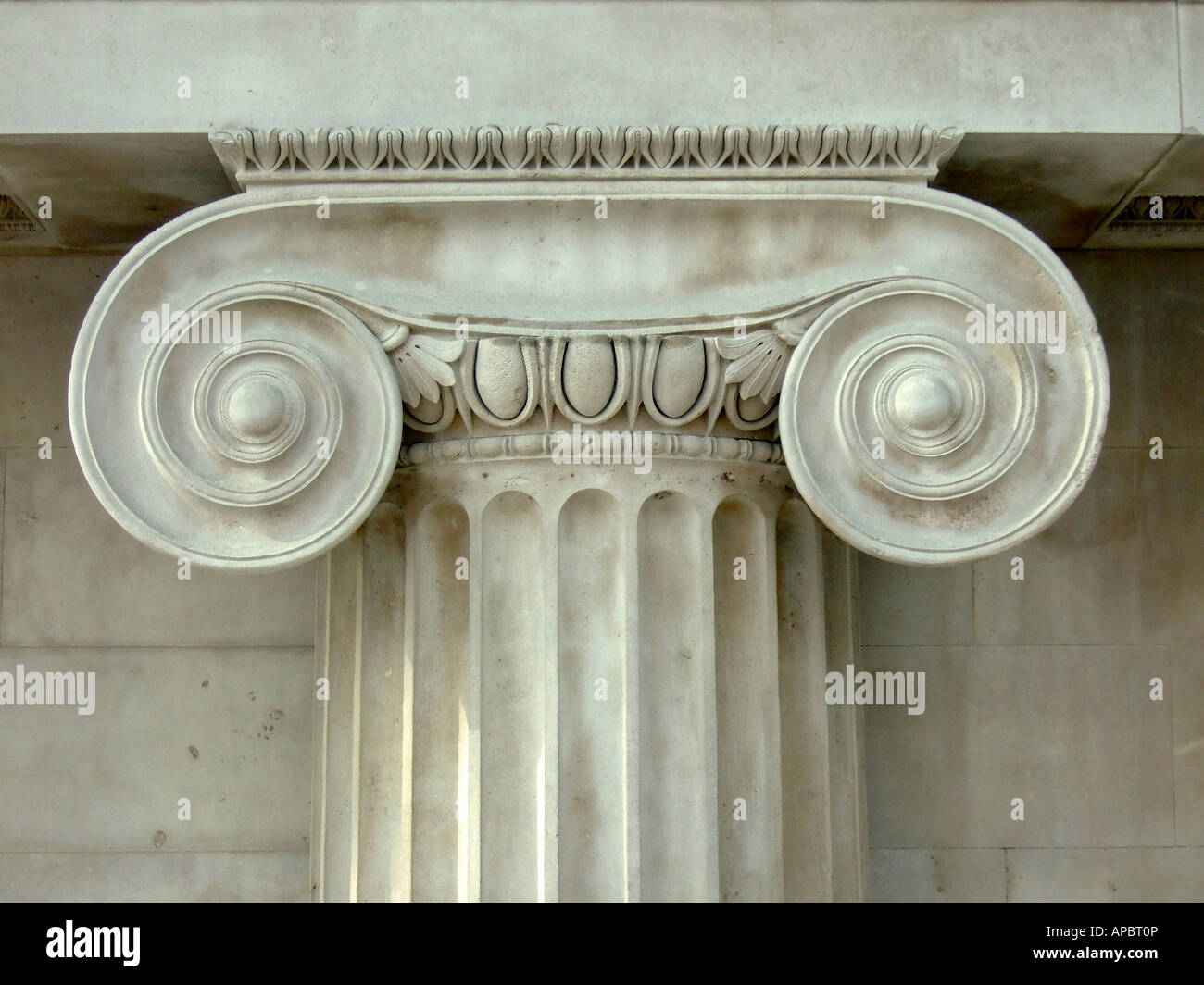 "Ionic column and capital, British Museum, London, England Stock Photo ...