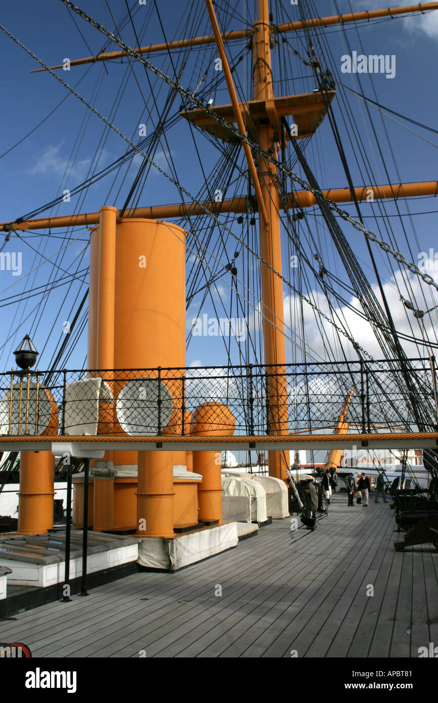 Iron hull battleship rigging hi-res stock photography and images - Alamy