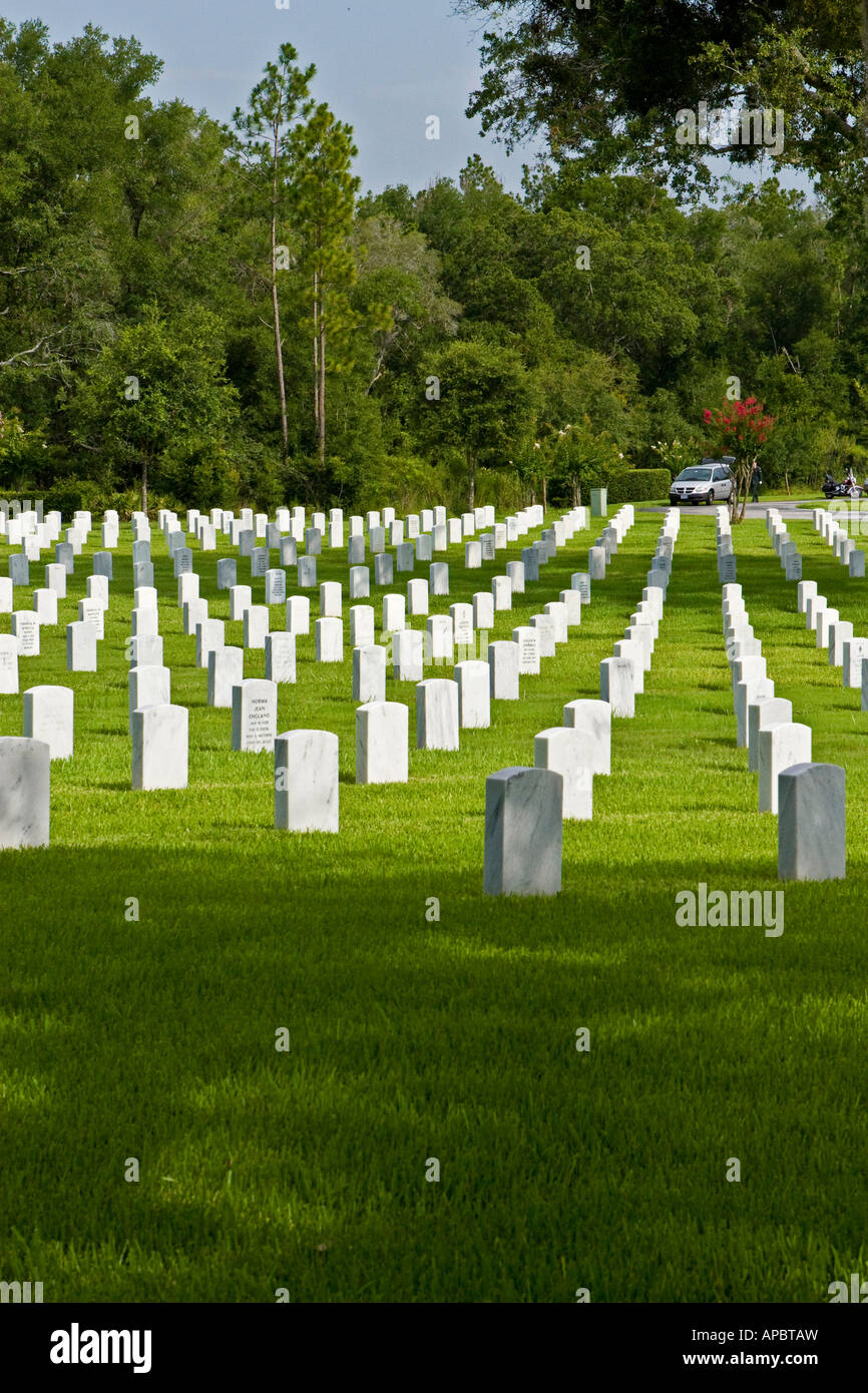 Memorials in Military Graveyard Stock Photo - Alamy