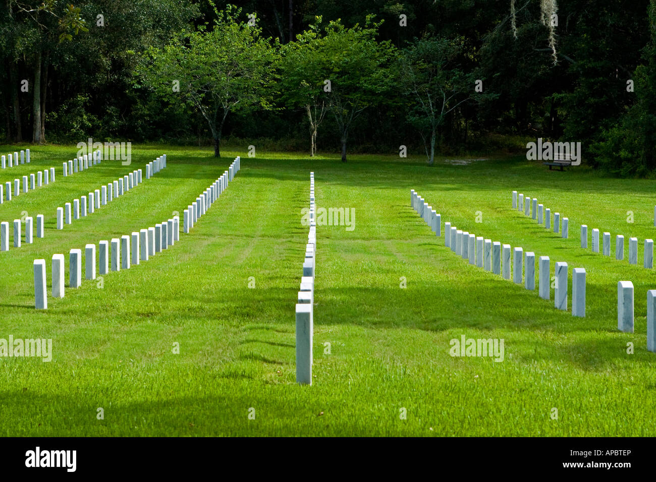 Memorials in Military Graveyard Stock Photo - Alamy