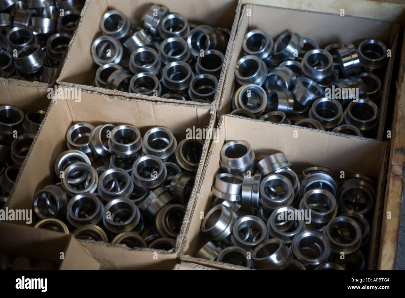 Steel couplings produced in Sheffield Yorkshire UK Stock Photo - Alamy
