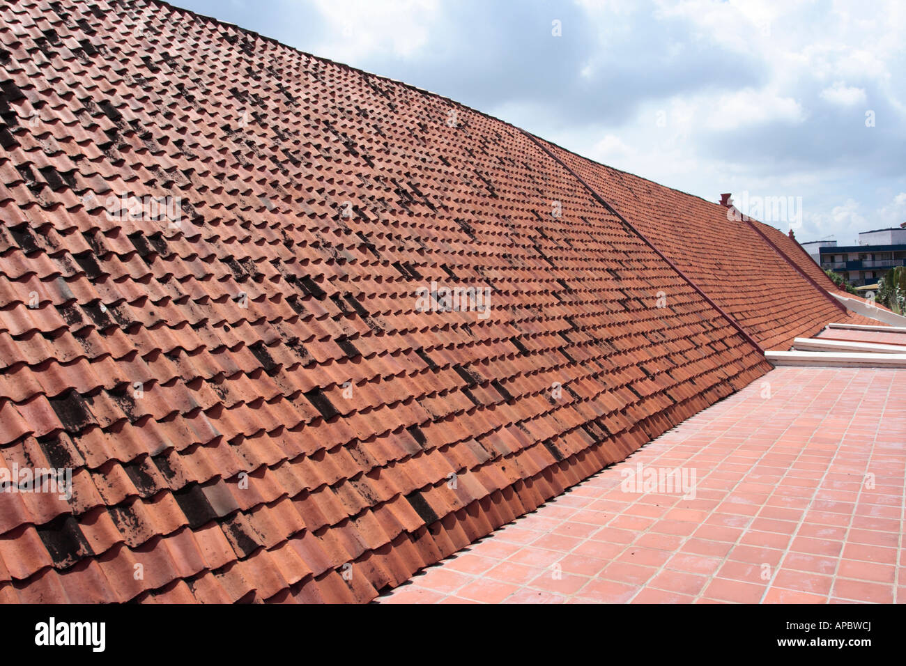 Roof tiles on an old building in Malacca, Malaysia Stock Photo - Alamy