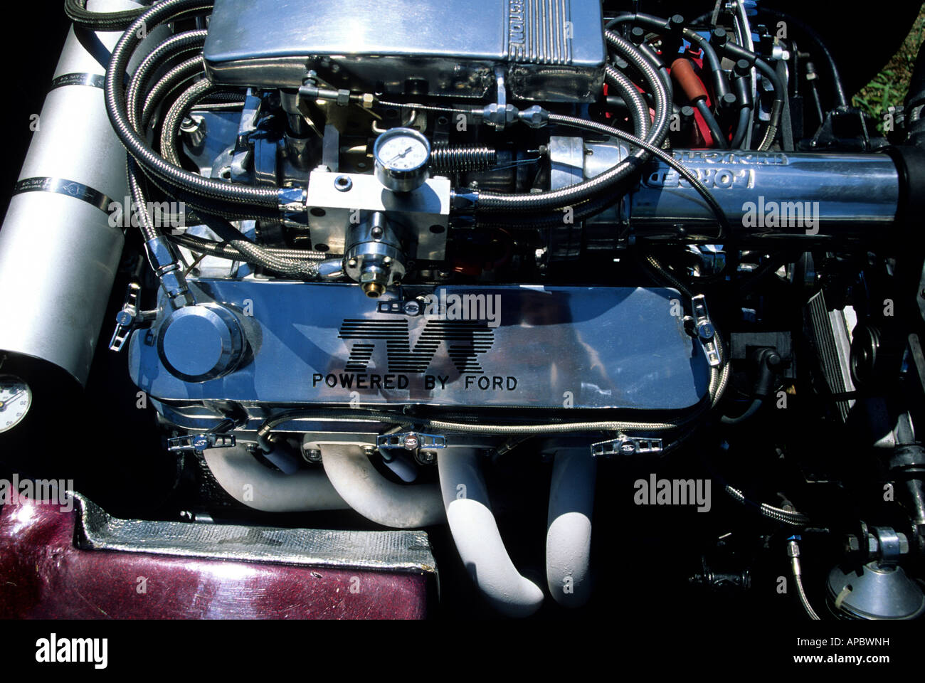 TVR engine Antique Classic British Car Stock Photo - Alamy